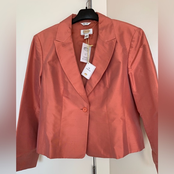 Talbots | Jackets & Coats | Nwt Talbots Pure Silk Shantung Pant Suit ...